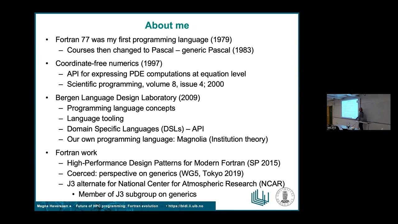 Lecture 2, part 1: Type-safe generics as it is being embodied in Fortran - YouTube