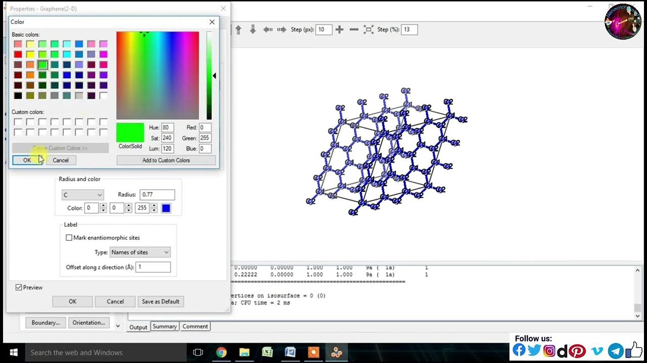How to draw 2-D Crystal Structure using VESTA software - YouTube