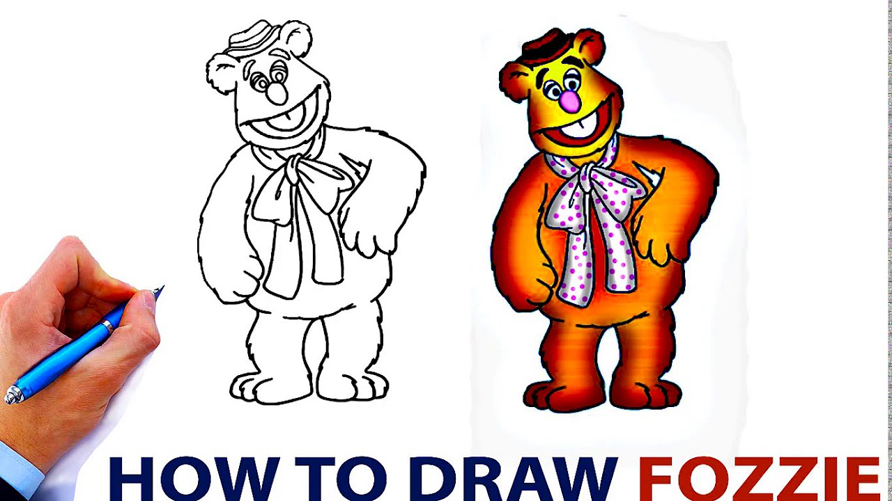 How To Draw Fozzie - YouTube