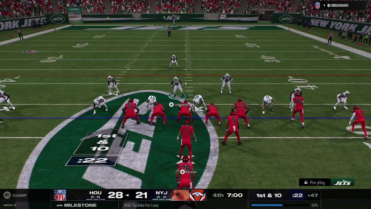 Jets vs texans week 9 OG league - YouTube