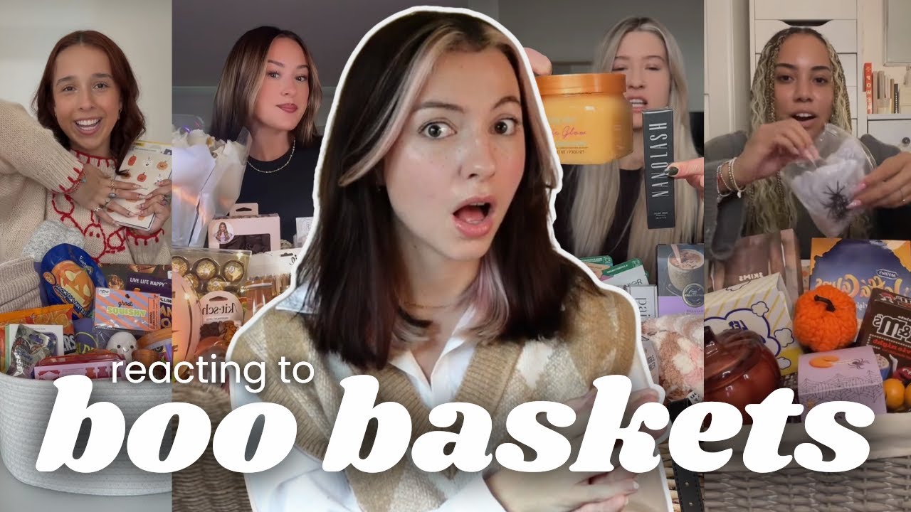 Boo Basket Reviews & Reacts Compilation | rachel louise - YouTube