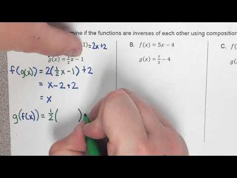 Verifying Inverses by Composition - YouTube