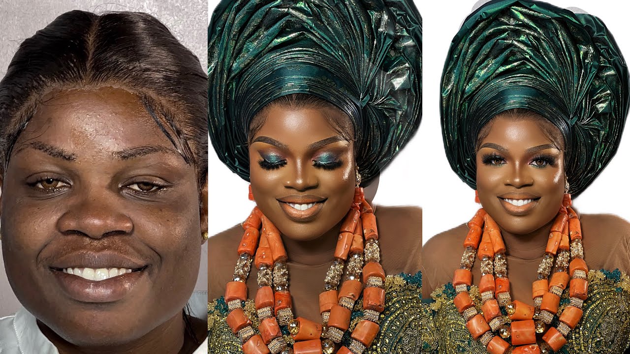 Stunning Nigerian Bridal Makeup and Gele Tutorial : Unlock the Magic # ...