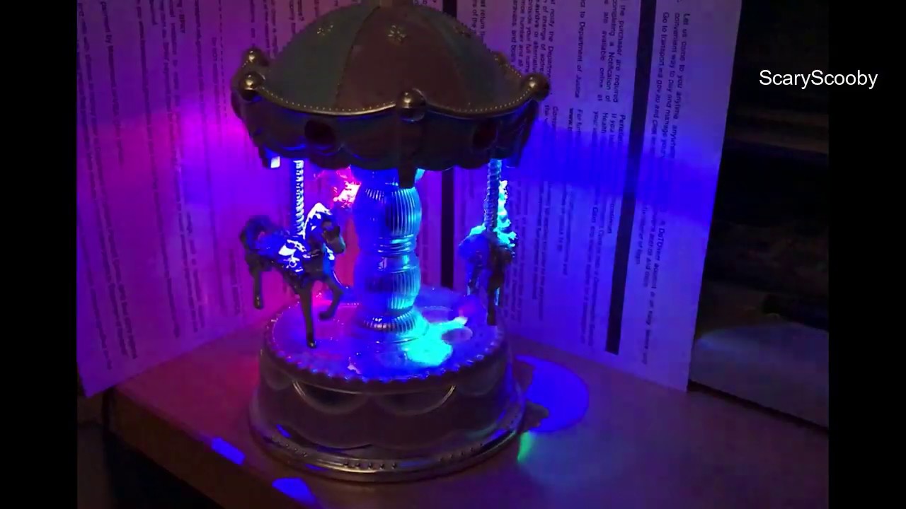 Cute Merry Go Round / Carousel with flashing lights - YouTube