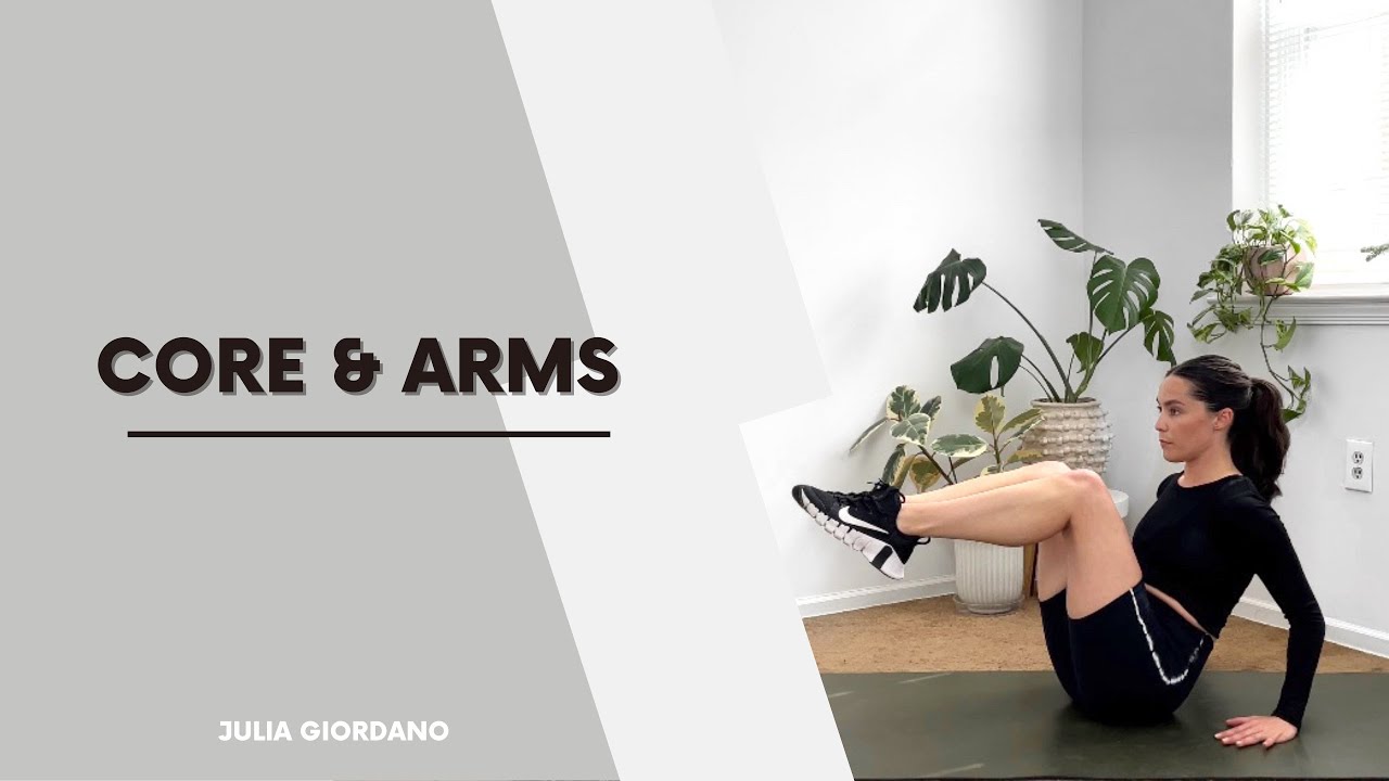 CORE & ARMS WORKOUT | ABS AND ARMS AT HOME WORKOUT - YouTube