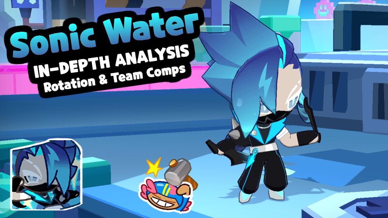 Sonic Water Cookie In-Depth Analysis | Cookie Run: Tower of Adventures ...