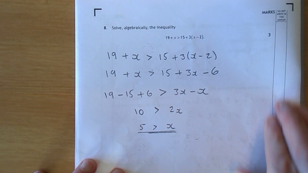 SQA N5 Mathematics 2017 P1 Qs 7- 8 - YouTube