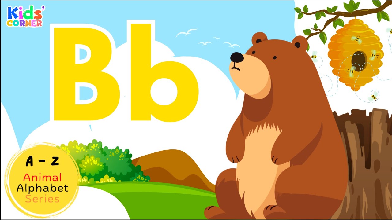 Letter B | Animals that Start with B | Learn Animal Names | English ...