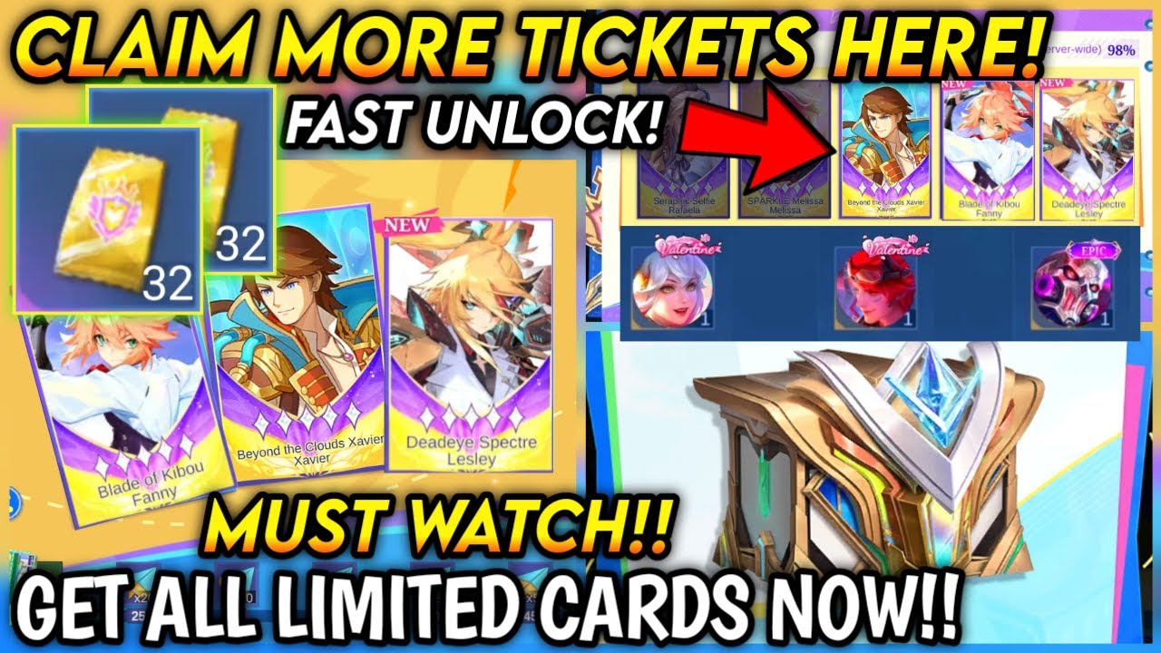 CLAIM FAST! GET 32 ADVANCE TICKETS TO UNLOCK ALL LIMITED CARDS ...