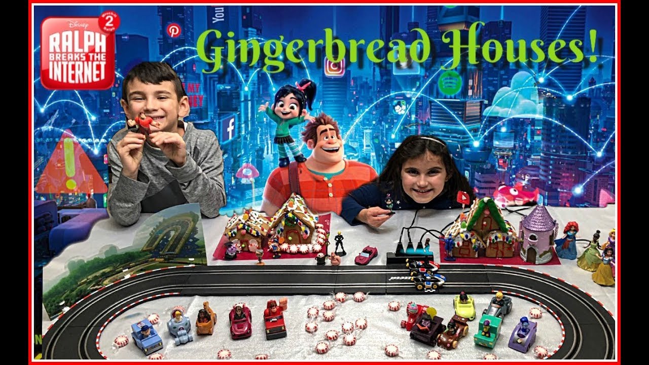 Ralph Breaks The Internet Gingerbread Houses! Disney Princess Scene ...
