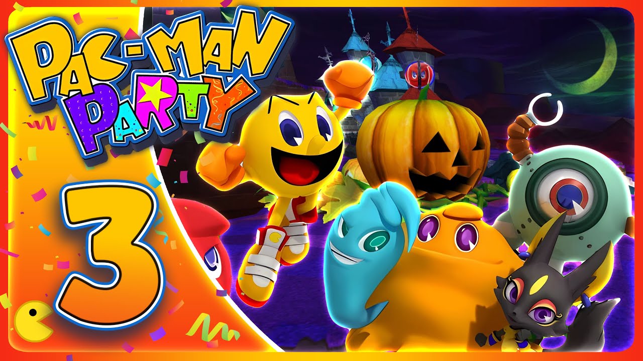 Pac-Man Party Walkthrough Part 3 (Wii, 3DS) Spooky Hallow - YouTube