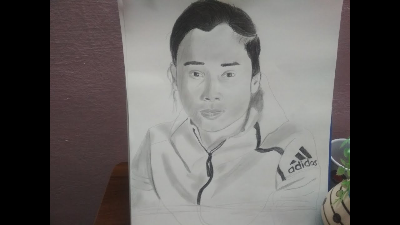 Drawing Of Hima Das - YouTube