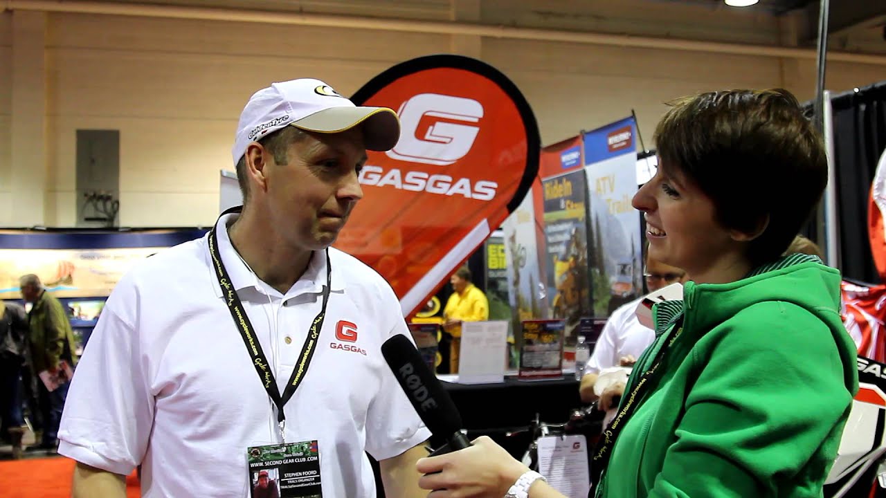 2014 Calgary Motorcycle Show - GAS GAS - Stephen Foord & Melissa Harten ...