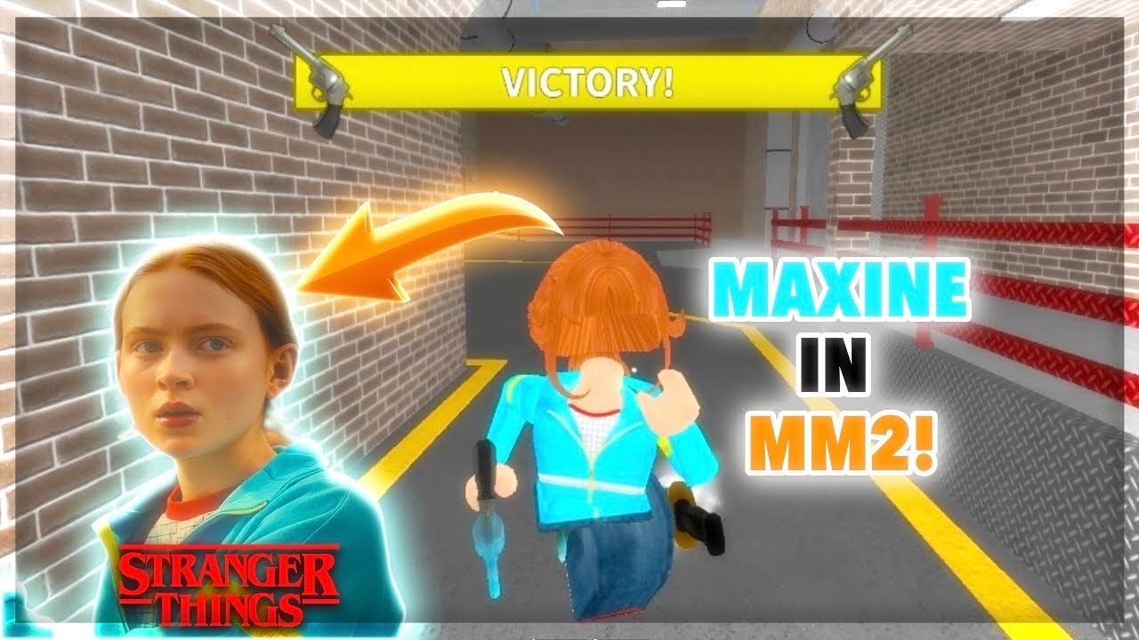 MAXINE FROM STRANGER THINGS MONTAGE IN MM2! (Murder Mystery 2) - YouTube