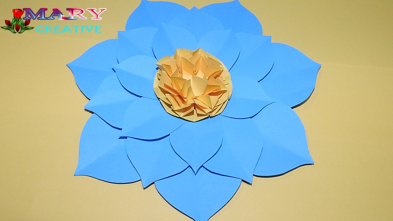 Mary Creative - Paper flower Origami # 21 | How To Make A pointy petal ...