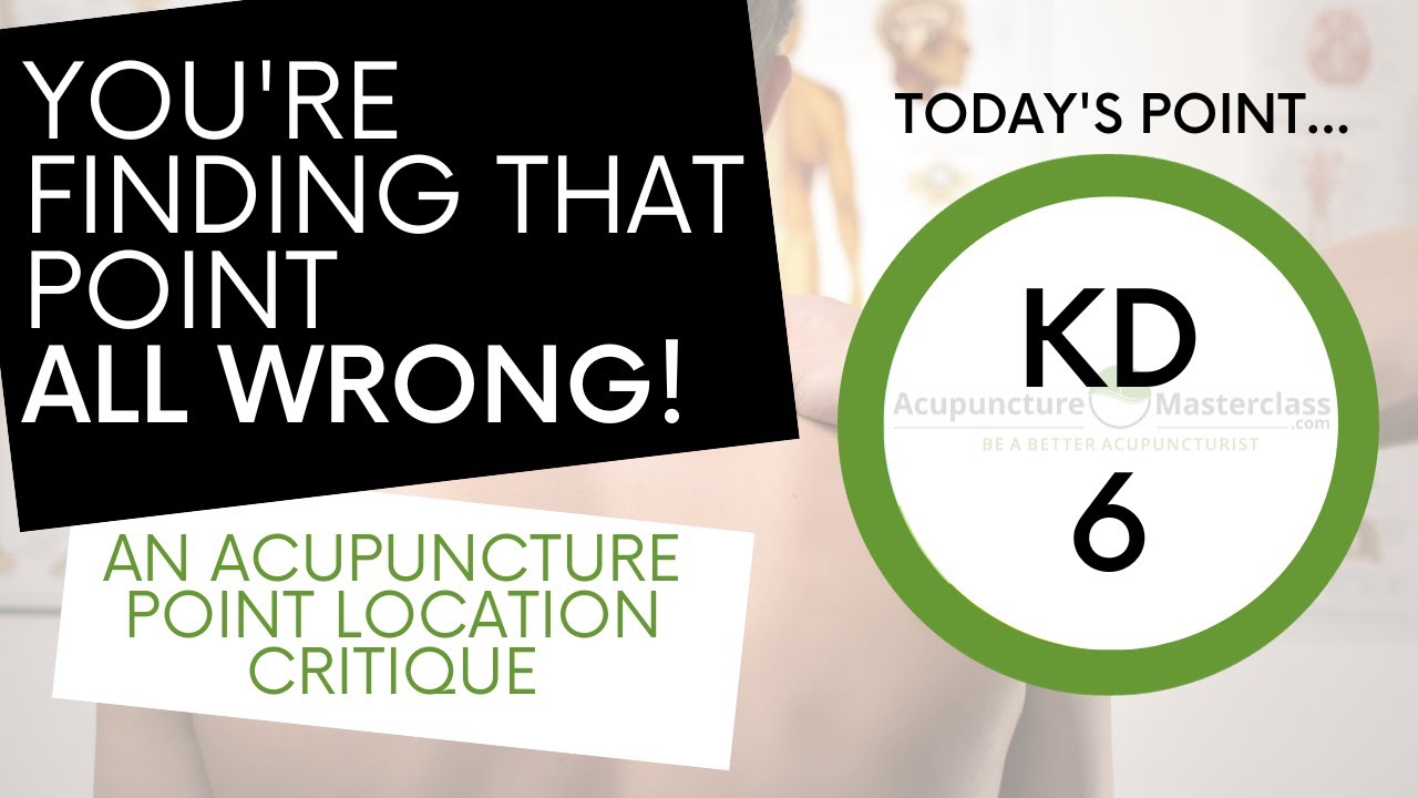 Acupuncture Point - Kidney 6 - All About Palpation! - YouTube