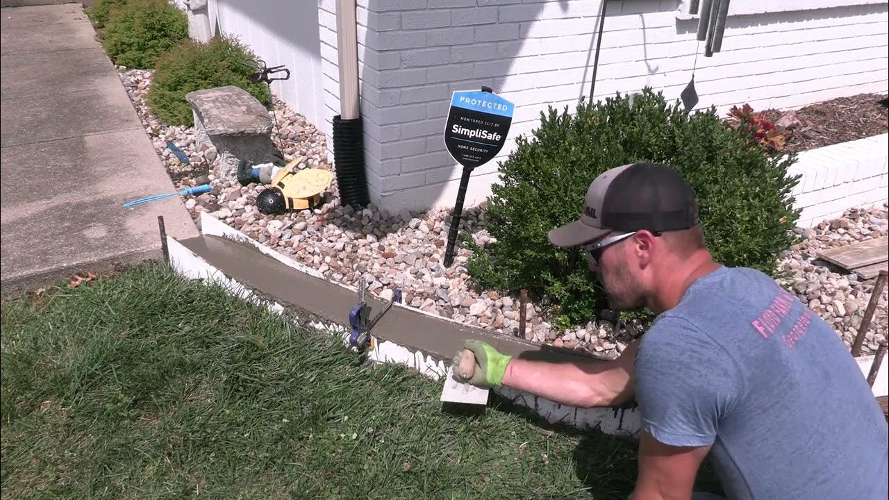 DIY Concrete Curbing - YouTube