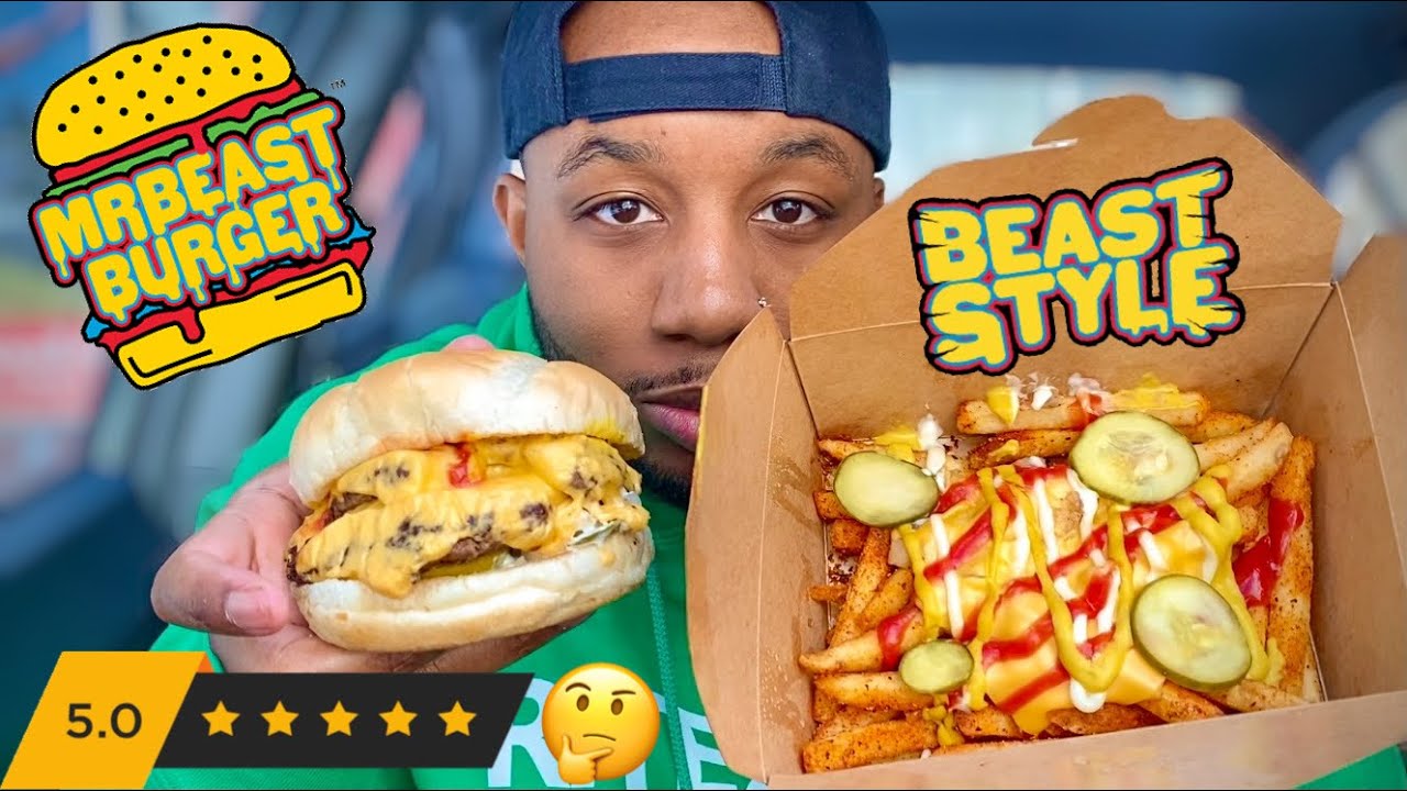 TRYING THE NEW MR.BEAST BURGER| MR.BEAST BURGER REVIEW|WRONG FRIES😳 ...