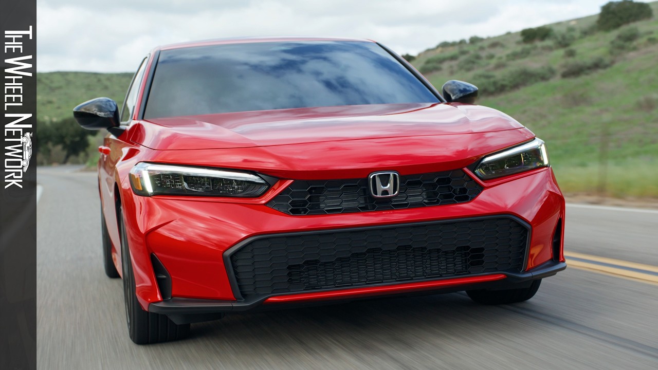 2025 Honda Civic Sedan Hybrid Sport | Rallye Red | Driving, Interior ...