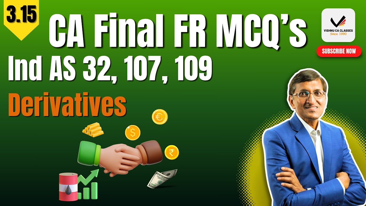 Ind AS 32, 107, 109 | Derivative Contract | CA Final FR | MCQ based on ...