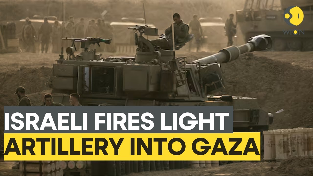 Israel-Palestine War: Israeli fires light artillery into Gaza | WION ...