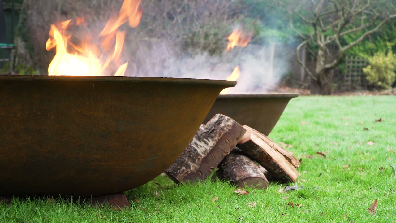 "Raw" Cast Iron Fire Bowls From Stove World UK - YouTube