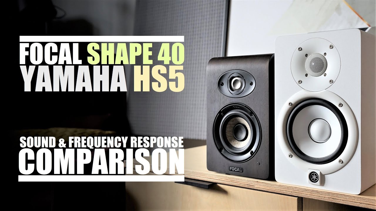 Focal Shape 40 vs Yamaha HS5 || Sound & Frequency Response Comparison ...