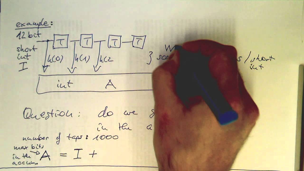 Fixed point FIR filters: theory (0005) - YouTube