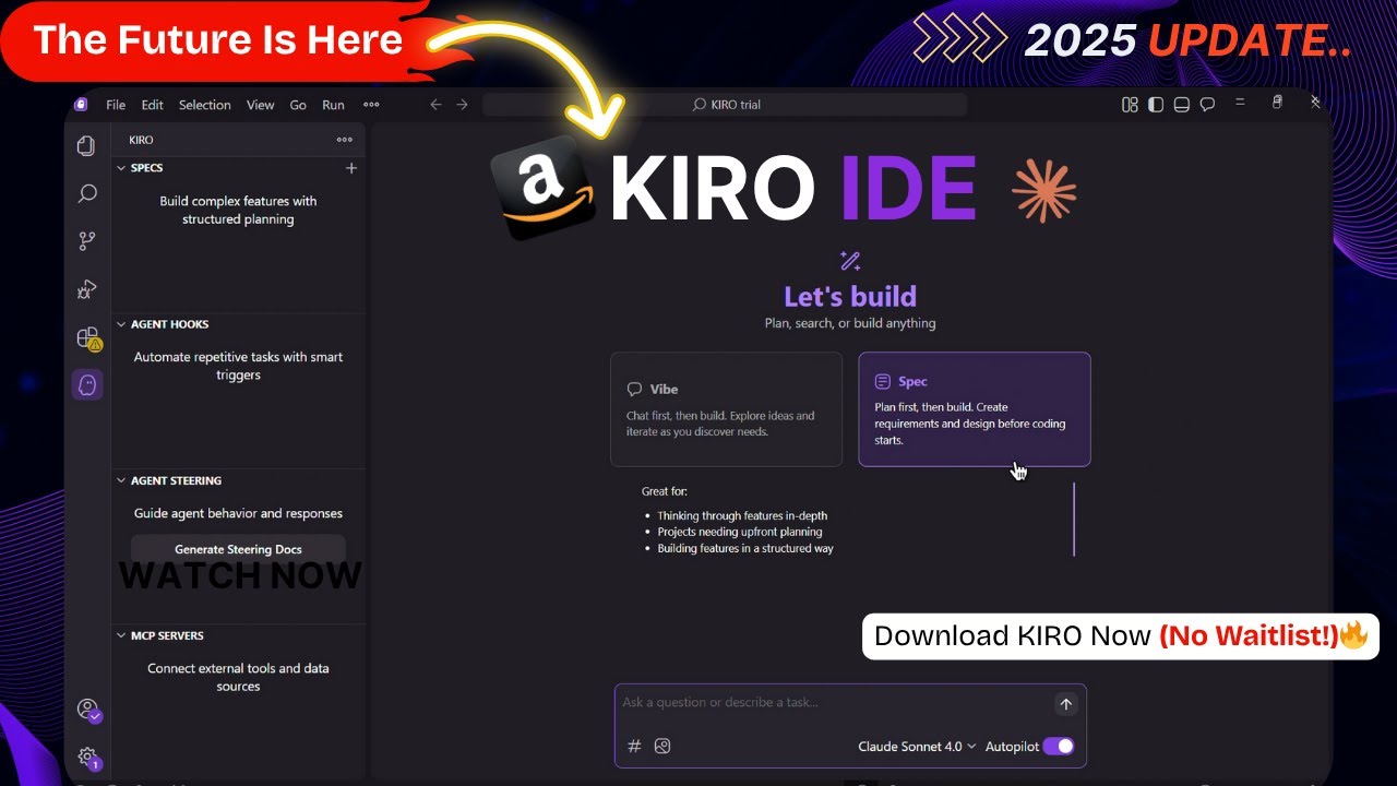 Amazon KIRO IDE Is Here – Download FREE Without Waitlist! - YouTube