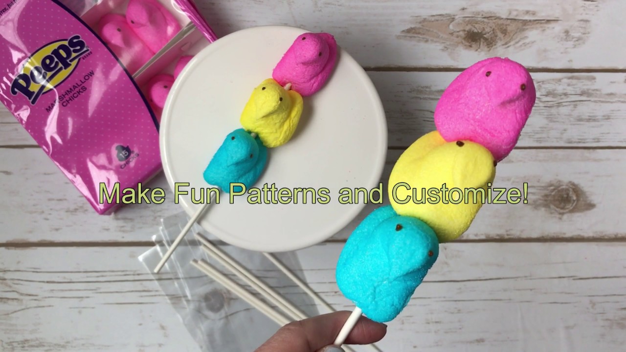 Adorable Peeps on a stick - YouTube