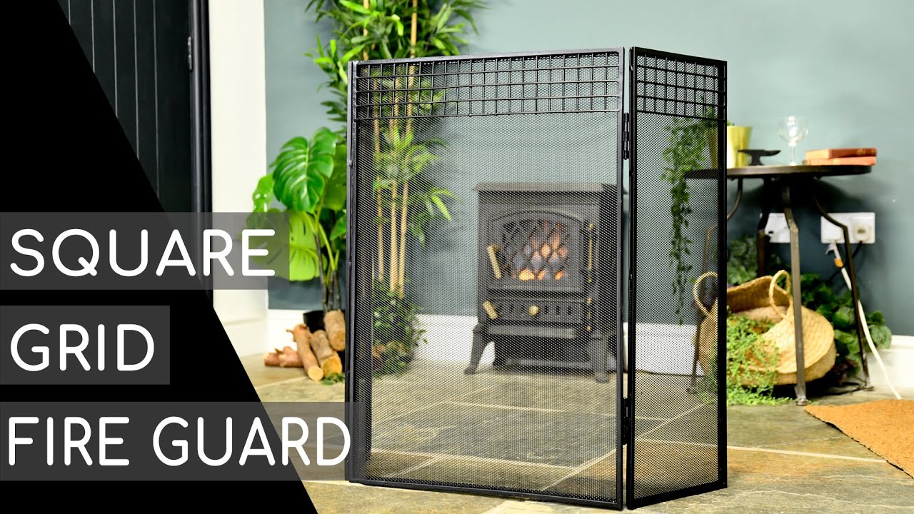 High Contemporary Three Fold Fire Guard - YouTube