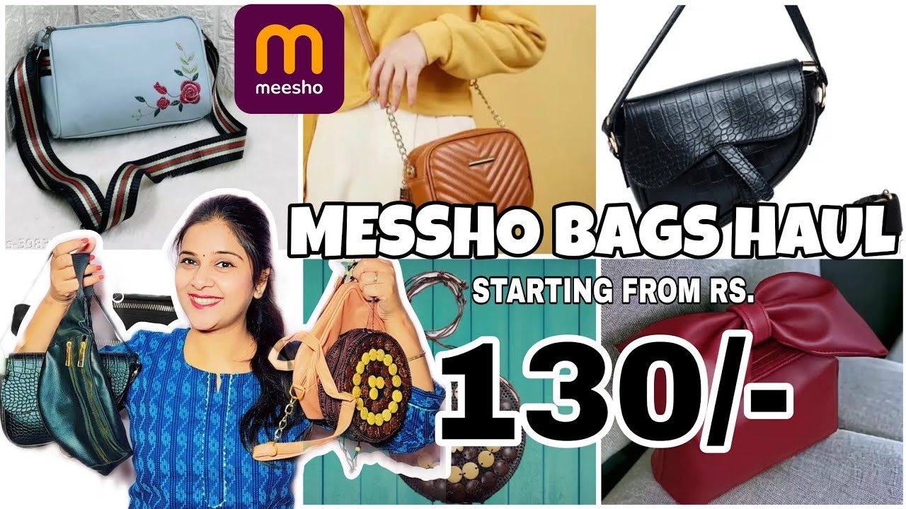 MEESHO HANDBAGS HAUL | Meesho Haul | Trendy Sling Bags Purse & More # ...