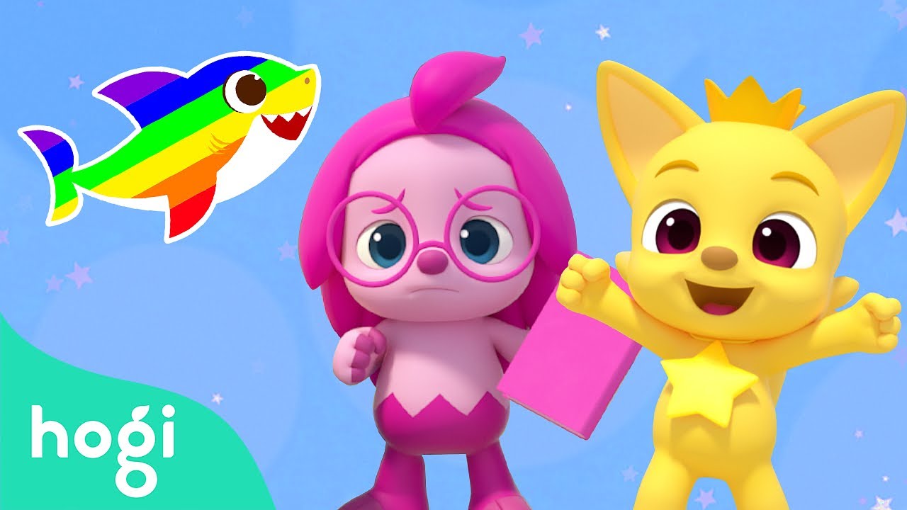 Hogi and Baby Shark Learn Colors & Sing Along | +Compilation | Nursery ...