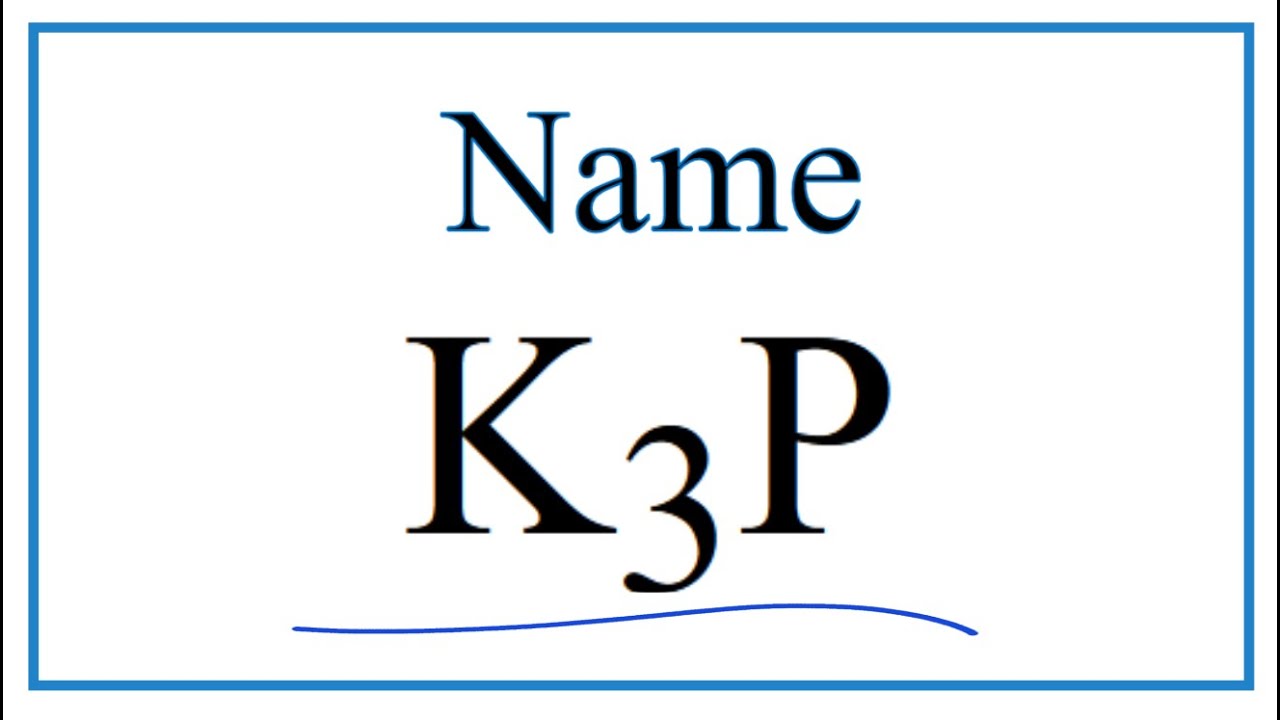 Write the How to Write the Name for K3P - YouTube