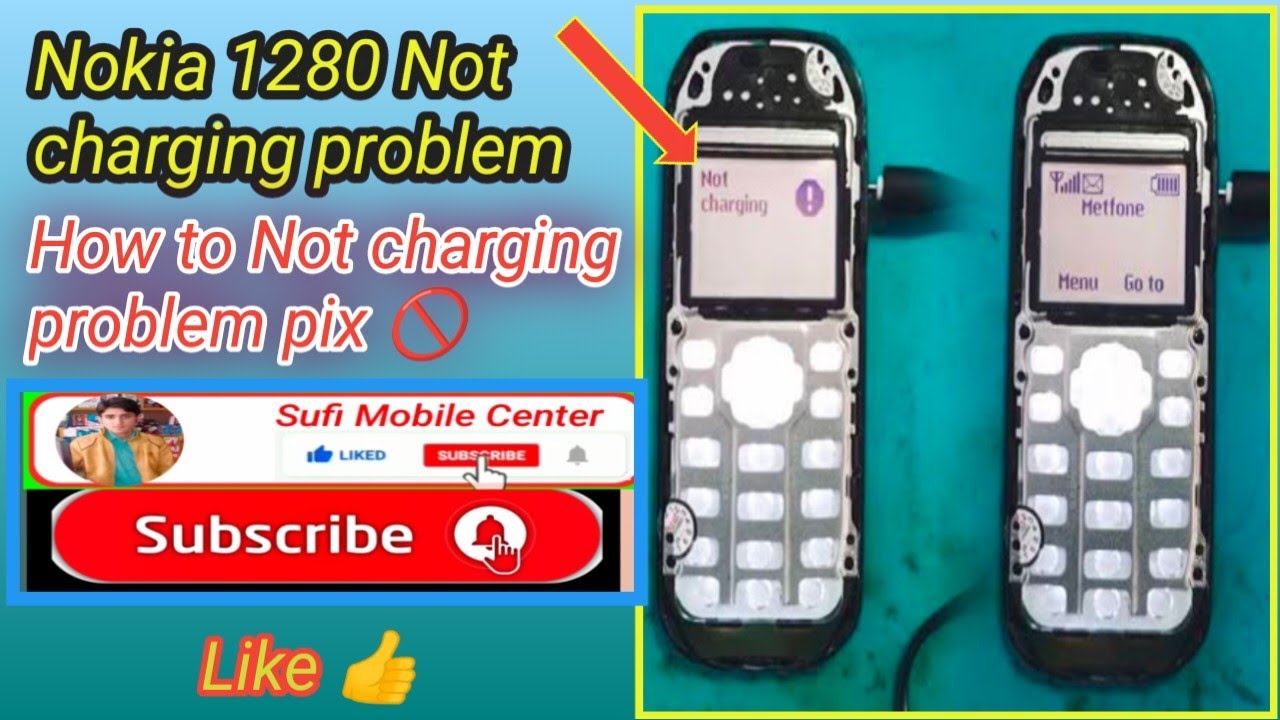 Nokia 1280 Not charging problem || how to not charging problem fix#sufi ...