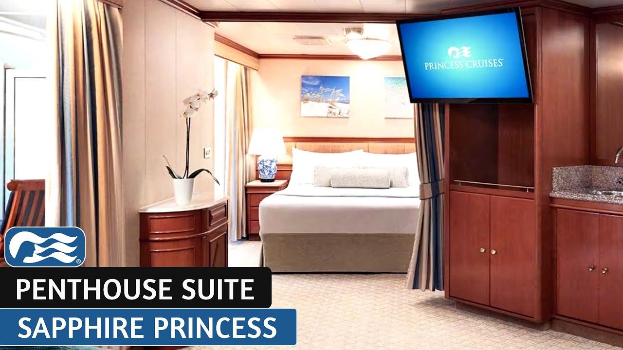 Sapphire Princess | Penthouse Suite Full Walkthrough Tour | 4k - YouTube