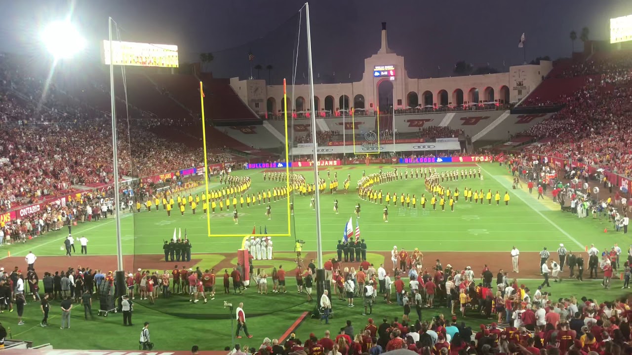 USC Trojan Marching Band - Conquest - August 31, 2019 - YouTube