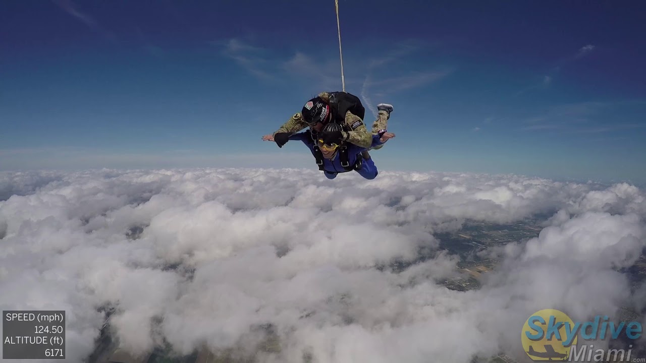 Luisa's awesome skydive at Skydive Miami 02 04 2018 - YouTube
