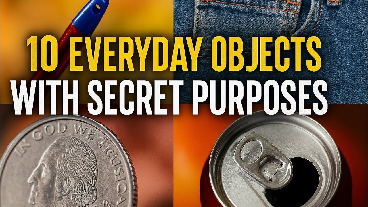 10 Everyday Objects with Secret Purposes You Never Knew - YouTube