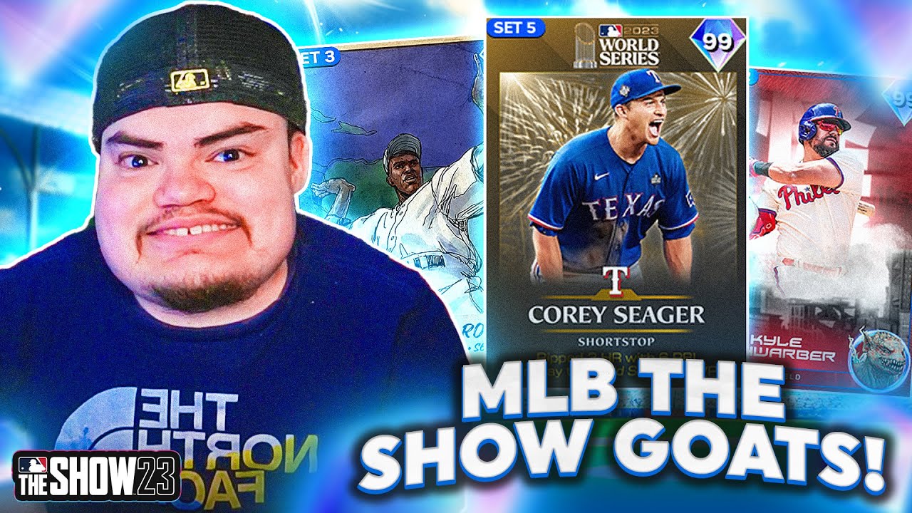 OUR MLB THE SHOW GOATS LOVE HITTING THE BASEBALL - YouTube
