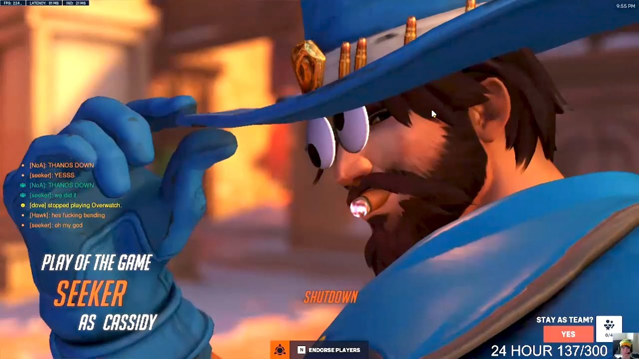 SEEKER IS SHOWING HIS AIM AS CASSIDY! POTG! [ OVERWATCH 2 TOP 500 ...
