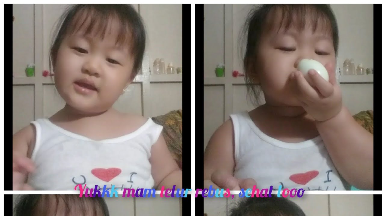 Kesukaan Enjell - Telur Rebus, Mam sehat, hap hap Lahap - YouTube