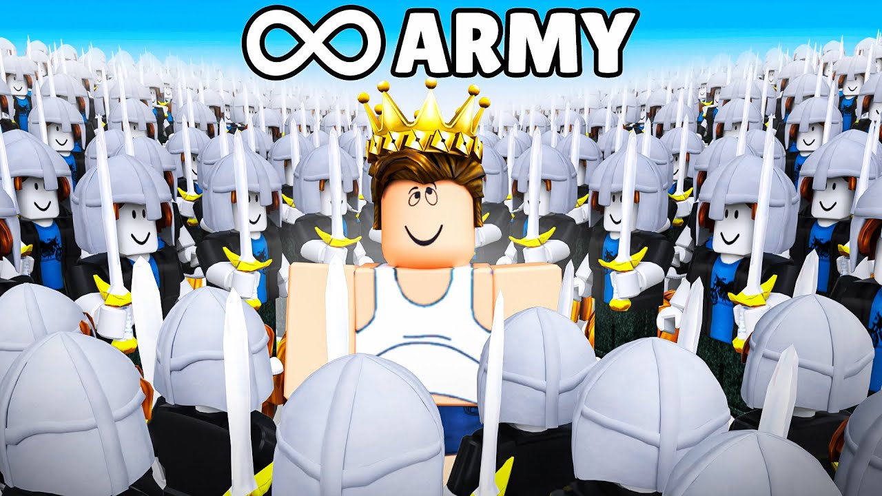 I Hired an INFINITE ARMY.. (Roblox) - YouTube