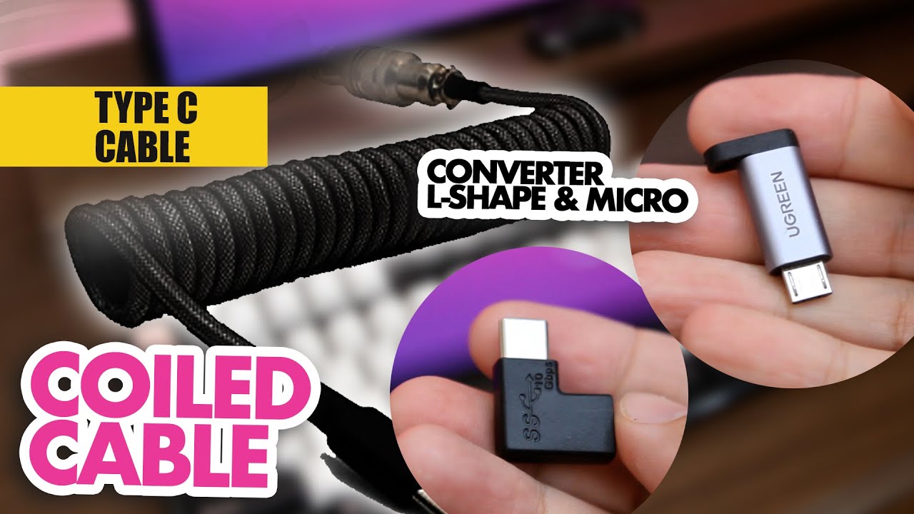 COILED CABLE MURAH dan L-Shape USB type C. My neighbour - YouTube
