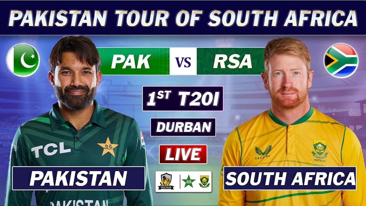 PAKISTAN vs SOUTH AFRICA 1st T2O Match LIVE COMMENTARY | PAK vs SA T20 ...