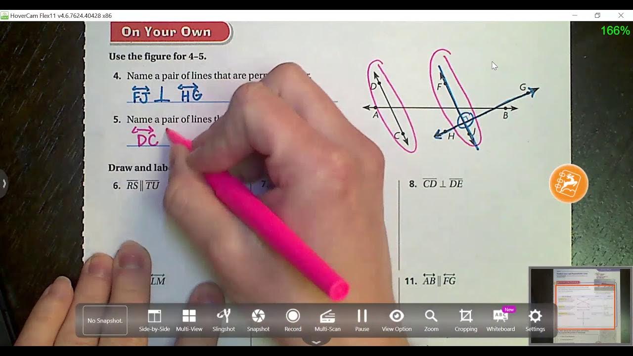 4th Grade- GoMath-10.3 Lesson- Types of Lines - YouTube