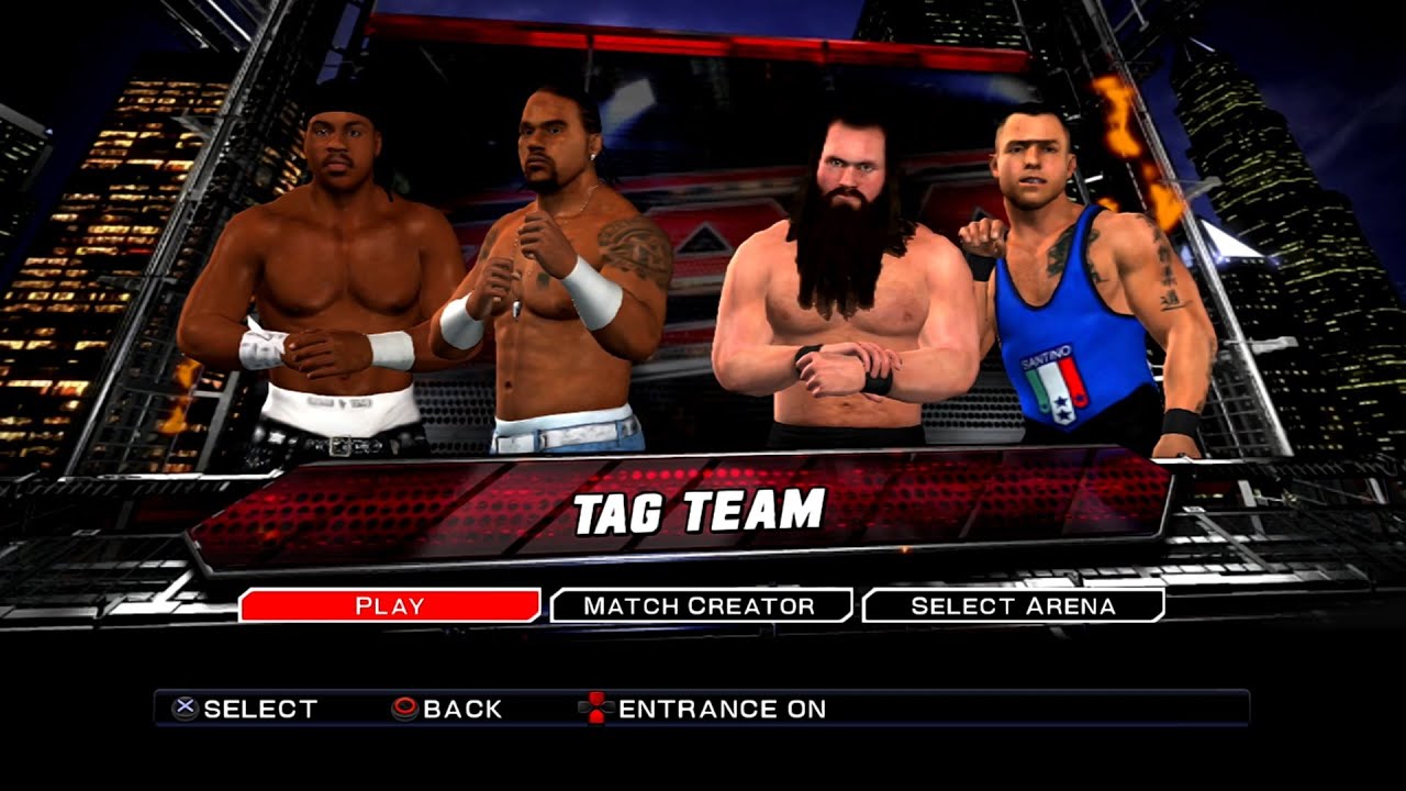 WWE SmackDown VS Raw 2011 PS3 - Shad Gaspard & JTG VS Mike Knox ...