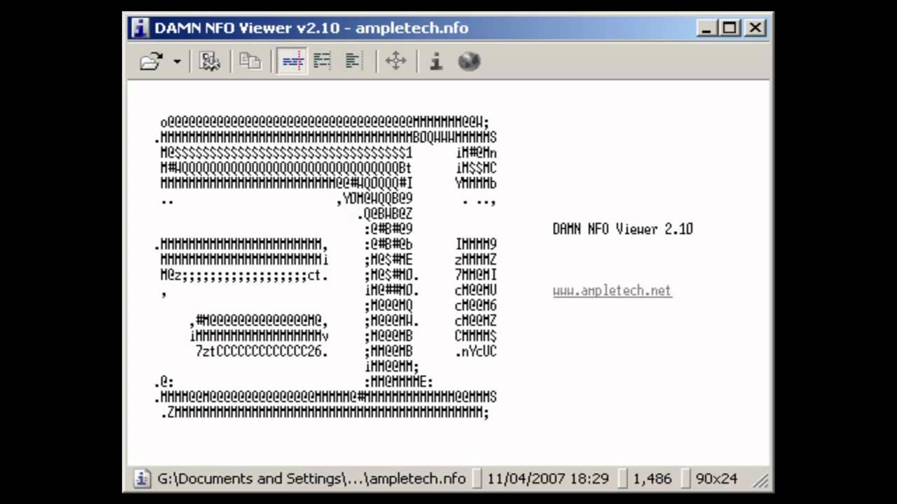 DAMN NFO Viewer 2 10 0032 RC3 - YouTube