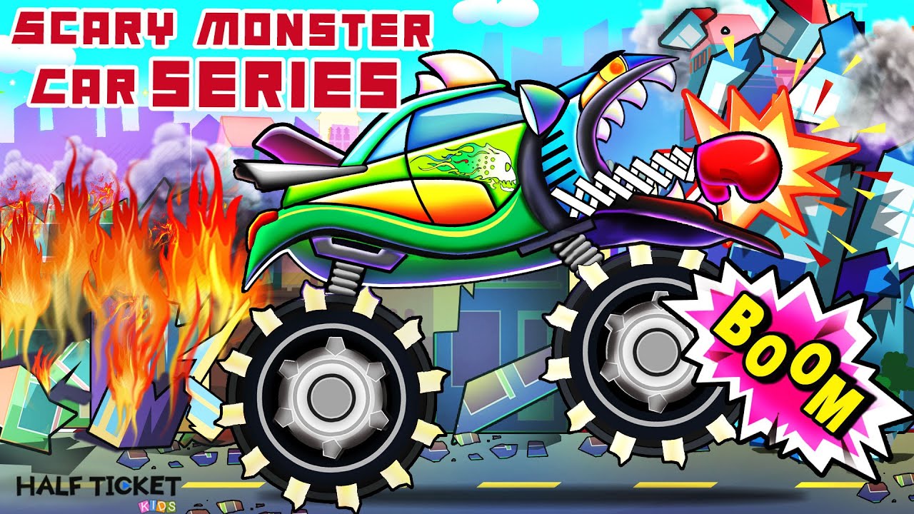 Monster Car Compilation | Scary Monster Car Series | Different Types Of ...