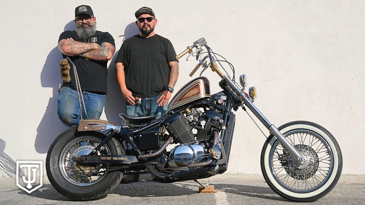 Honda Shadow 750 Custom Build - YouTube